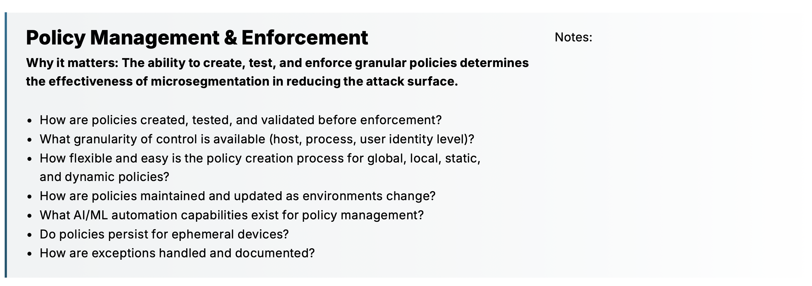 Microsegmentation Buyer's Guide and Checklist for Security Leaders